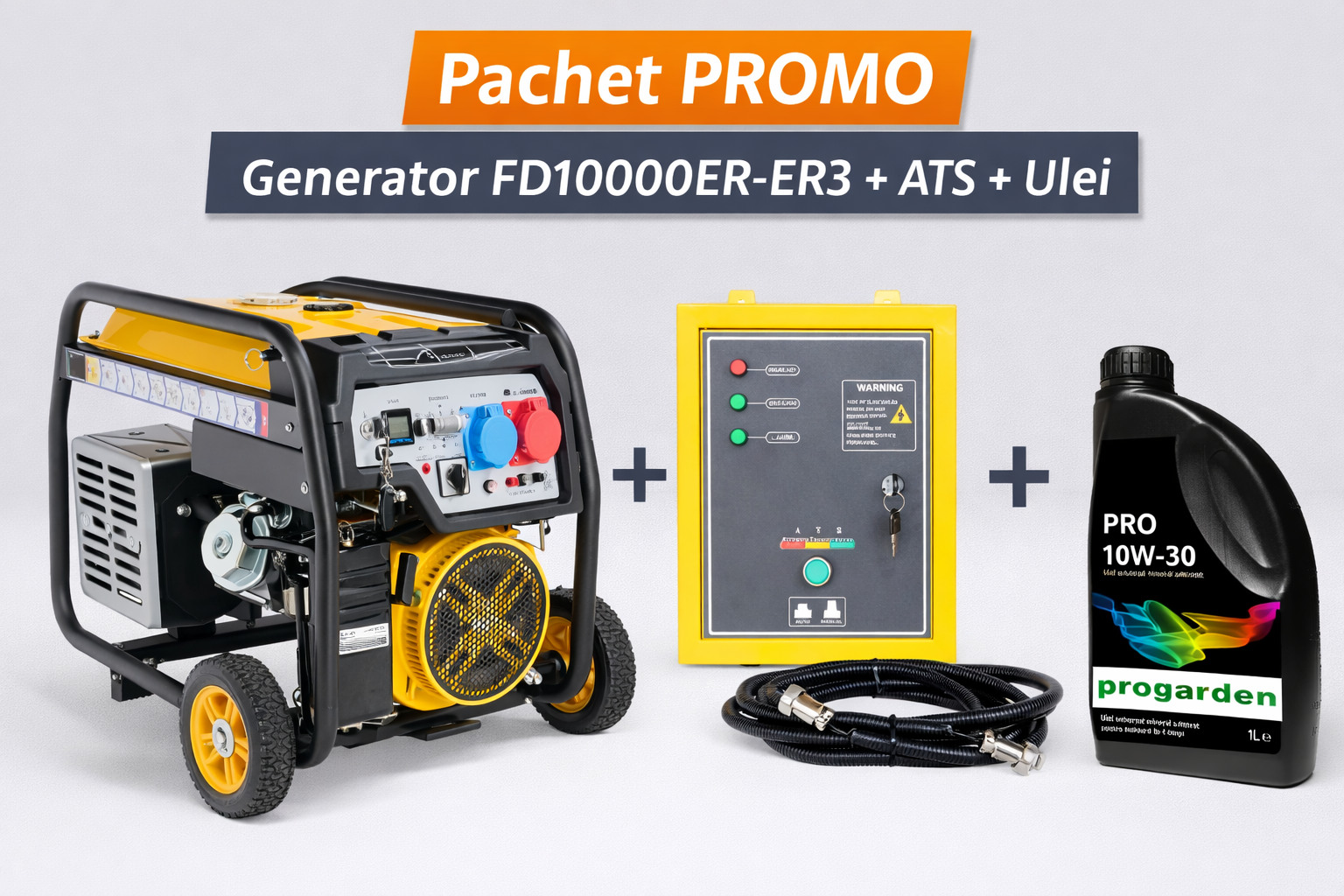 Pachet Generator Stager FD10000ER – ATS + Ulei | TopBricolaj